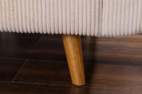 Designová rozkládací pohovka Bailey 215 cm béžový manšestr