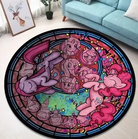 Koberec/předložka s motivem My Little Pony, 120 cm Varianta: Pinkie Pie (Color 11), Velikost: průměr 120cm