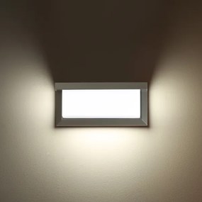 BRILAGI - LED RGBW Venkovní nástěnné svítidlo BRICKY 1xE27/12W/230V šedá IP54