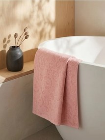 Sinsay - Ručník s reliéfním květinovým vzorem - růžová