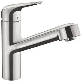 Hansgrohe Focus M42 - Dřezová baterie M427-H150 s výsuvnou sprškou, vzhled nerezu 71814800