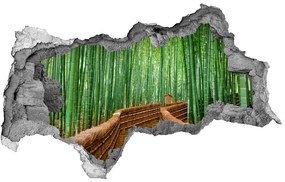 Wallmuralia Díra 3D fototapeta na stěnu nálepka Bambusový les 95x73 cm