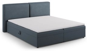 Modrá boxspring postel s úložným prostorem 160x200 cm Arendal – Cosmopolitan Design