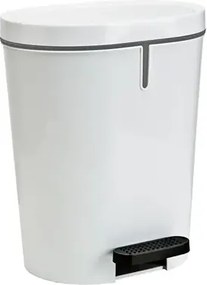 Denox Oval bílá / Odpadkový koš / Pedálový / 25 l / plast