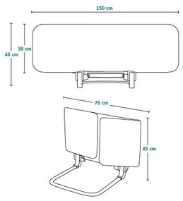 Lionelo - Bezpečnostní zábrana k posteli LORA XL tmavě šedá