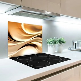 Skleněné deska do kuchyně Abstraktní vlny 60x52 cm