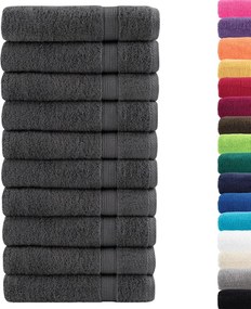 Prémiové ručníky SOLUND 50 ks antracitové 50x100 cm 600 g/m² 137159