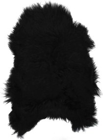 Přehoz na židli z islandské ovčí kůže černý 70 x 110 cm 335854