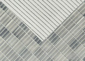 Breno Koupelnová pěnová předložka SOFTY-TEX 79847 šedé dlaždice, šíře 65 cm, Šedá