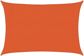 Stínicí plachta 160 g/m² oranžová 3 x 4 m HDPE 311677