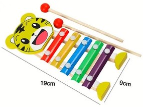 Montessori hračky - xylofon Varianta: xylofon, tygřík