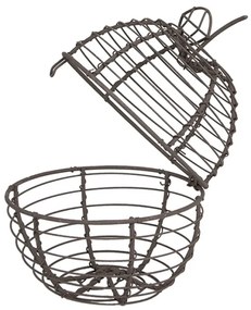 Drátěný košík na ovoce / vejce v designu jablka – 11x14 cm