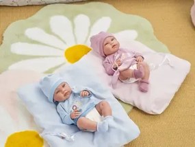 Llorens 84345 NEW BORN CHLAPEČEK - realistická panenka miminko s celov