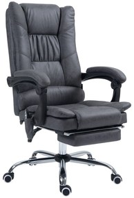 Masážní kancelářská židle Vinsetto s funkcí vyhřívání, náklon 135°, výškově nastavitelná, do 120 kg, ergonomická, černá | Aosom.de