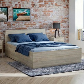 Maxi Postel STELA 160x200 cm, Dub sonoma