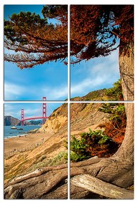 Obraz na plátně - Golden Gate Bridge - obdélník 7922D (120x80 cm)