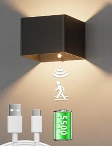 Aipsun Akumulátorová nástěnná lampa Led 5W antracit