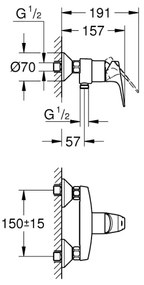 GROHE 23771000 - Sprchová baterie START FLOW lesklý chrom