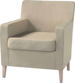 Potah na křeslo IKEA Karlstad barva béžová látka pletený vzor