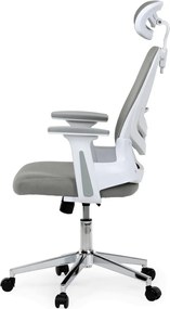 Ergonomická kancelářská židle EMILIE - šedá síťovina
