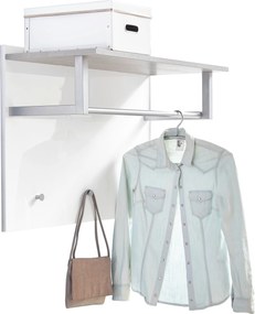 XXXLutz ŠATNÍ PANEL, šedá, bílá, 90/60/35 cm Carryhome - Šatní panely - 002593003204
