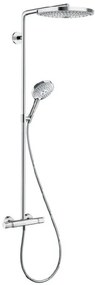 Hansgrohe Raindance Select S - Sprchový set s termostatem, 300 mm, 2 proudy, bílá/chrom 27133400