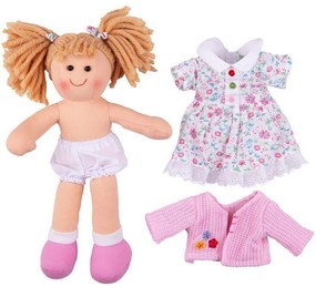 Bigjigs Toys Látková panenka Poppy 28 cm