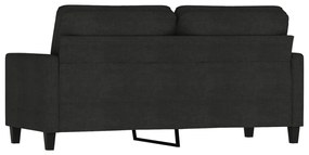 2místná pohovka černá 140 cm textil - Default Title