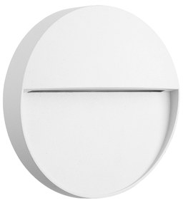 Mantra 7014 Gris, bílé svítidlo pro orientační osvětlení exteriéru, 3W LED 3000K, prům 11cm, IP54