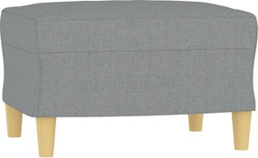 4dílná sedací souprava s polštáři světle šedá textil 3202078