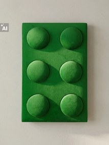 Sinsay - Sametový čalouněný panel ve tvaru kostky - zelená