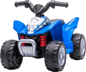 AIYAPLAY elektrická dětská čtyřkolka mini quad s LED klaksonem pro děti od 18 měsíců, kovově modrá 65,5 x 38,5 x 43,5 cm, bezpečná zábava při jízdě |…