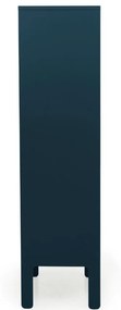 Matně petrolejově modrá lakovaná knihovna Tenzo Uno 152 x 76 cm