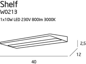 Maxlight Nástěnné svítidlo Maxlight W0213 SHELF