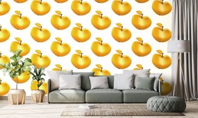 Samolepící tapeta zlaté jablíčka