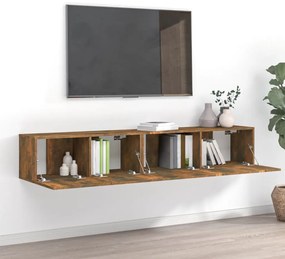 2dílný set TV skříněk kouřový dub kompozitní dřevo 3120281