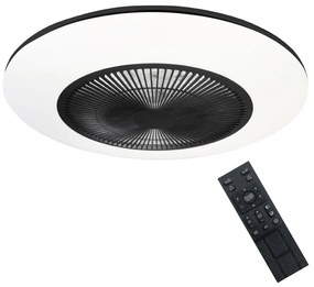 Brilagi | Brilagi - LED Stmívatelné svítidlo s ventilátorem AURA LED/38W/230V černá + DO | BG0372