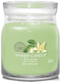 Yankee Candle vonná svíčka Signature ve skle střední Vanilla Lime 368g