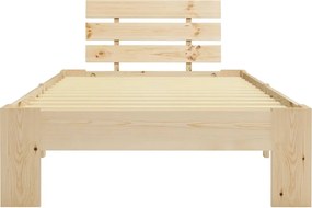 Rám postele masivní borové dřevo 100 x 200 cm 283161