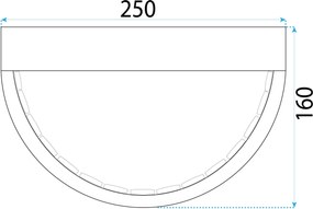 Toolight Toolight, LED nástěnné křišťálové svítidlo APP1509-CP, zlatá matná, OSW-06792