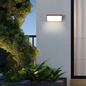 BRILAGI - LED RGBW Venkovní nástěnné svítidlo TRIANGLE 1xE27/12W/230V hnědá IP65