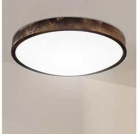 Brilagi - LED Stropní svítidlo CARVALHO SLIM SMOKEY LED/36W/230V dub pr. 47,5 cm