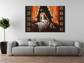 Gario Ručně malovaný obraz Hezká dívka Rozměry: 70 x 100 cm