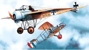 SMĚR Plastikový model Fokker E.III / Letadlo / 1:72 / 32 dílků / od 6