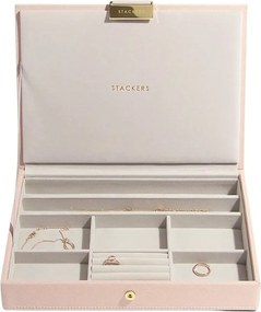 Krabička na šperky Stackers s poklicí classic champagne-růžová