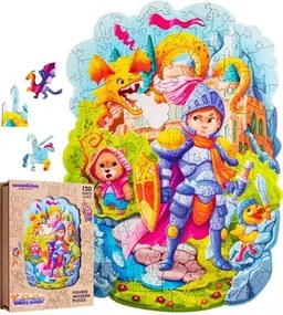 PUZZLER Puzzle Statečný rytíř / Dřevěné / 120 dílků / od 7 let