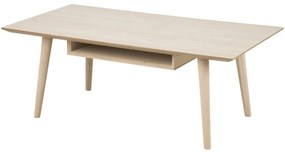 Skandinávský konferenční stolek s úložným prostorem Světlý dub ALYSSA