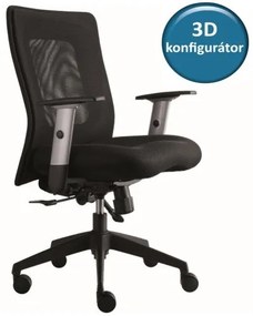 Kancelářská židle KLASIK 4 - nosnost 120 kg - barva černá - 3D797