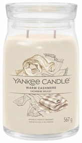 Yankee Candle vonná svíčka Signature ve skle velká Warm Cashmere, 567 g