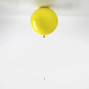 Skleněná svítidla Memory připomínající nafukovací balónky Barva: Žlutá, Průměr: 250 mm, Sklo: Lesklé